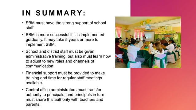 School-Based Management (SBM).pptx | Professional School | Postgraduate ...