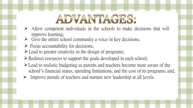 School-Based Management(SBM): Meaning, Advantages and Disadvantages ...