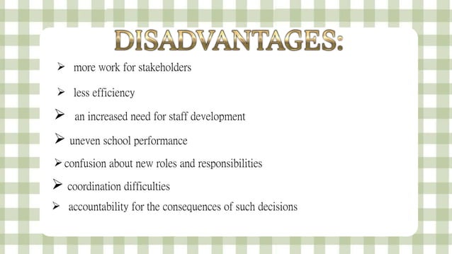 School-Based Management(SBM): Meaning, Advantages and Disadvantages ...