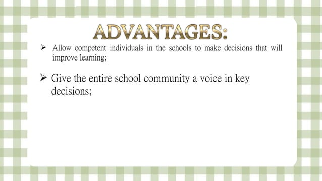 School-Based Management(SBM): Meaning, Advantages and Disadvantages ...