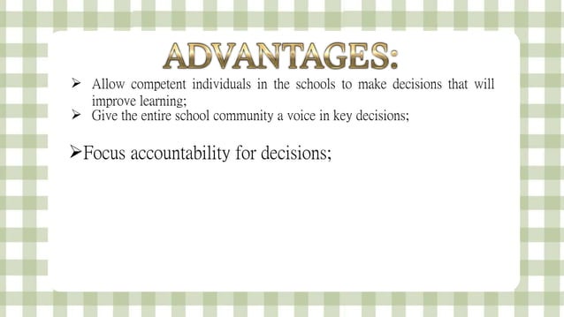 School-Based Management(SBM): Meaning, Advantages and Disadvantages ...