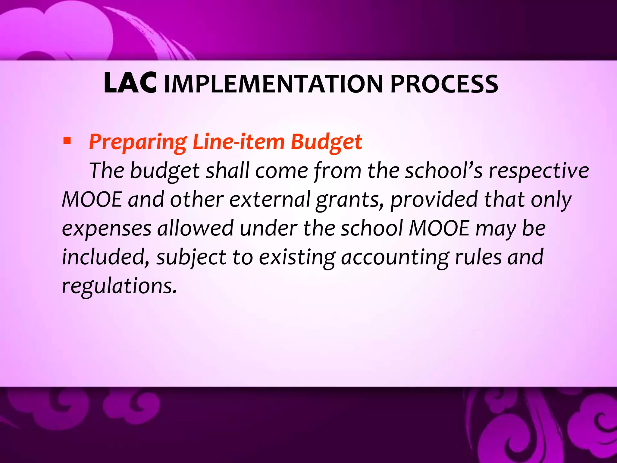 School based orientation on lac | PPTX