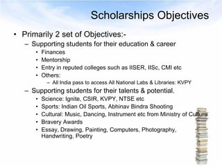 Introducing Scholarship Culture in Indian Schools: Buddy4study | PDF