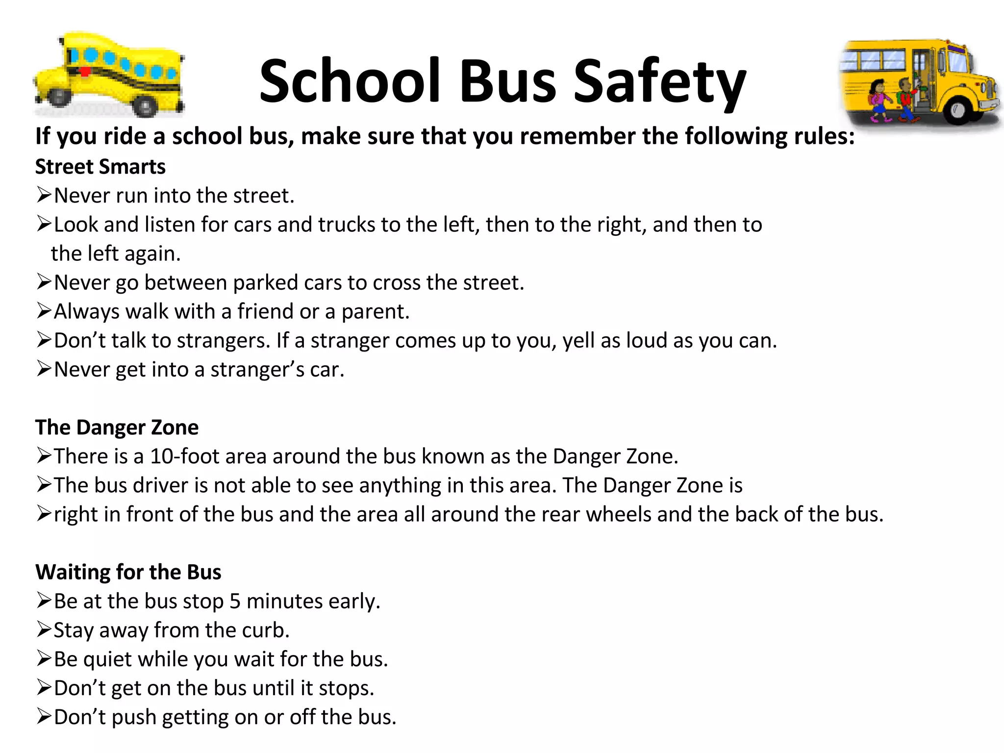 School Bus Safety | PPT