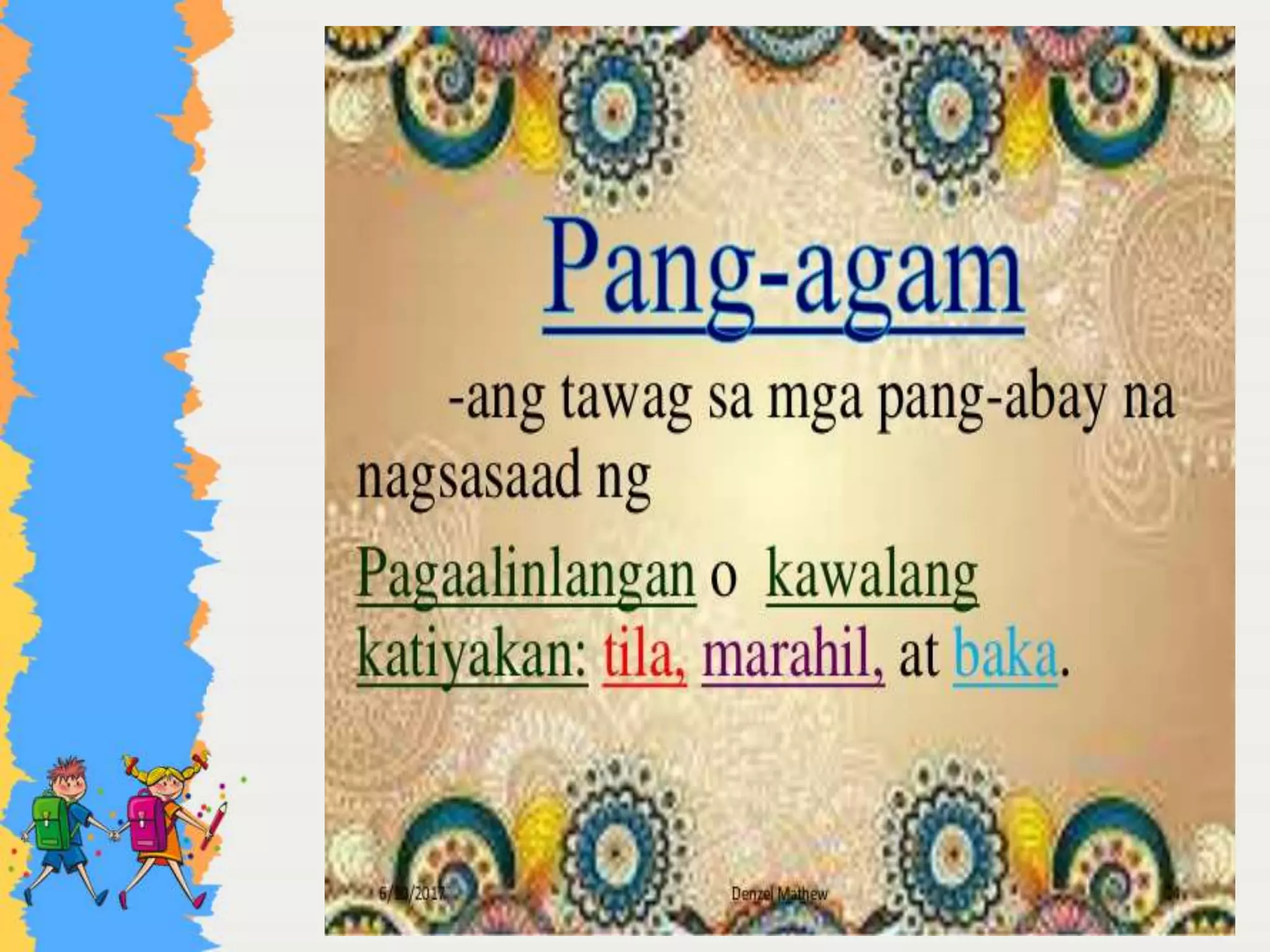 PANG-ABAY AT MGA URI NITO | PPTX