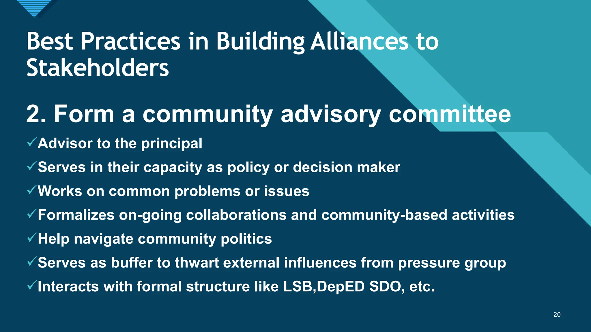 School-Community Leadership Best Practices in Building Alliances to ...