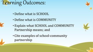 school-community partnership.pptx | Education