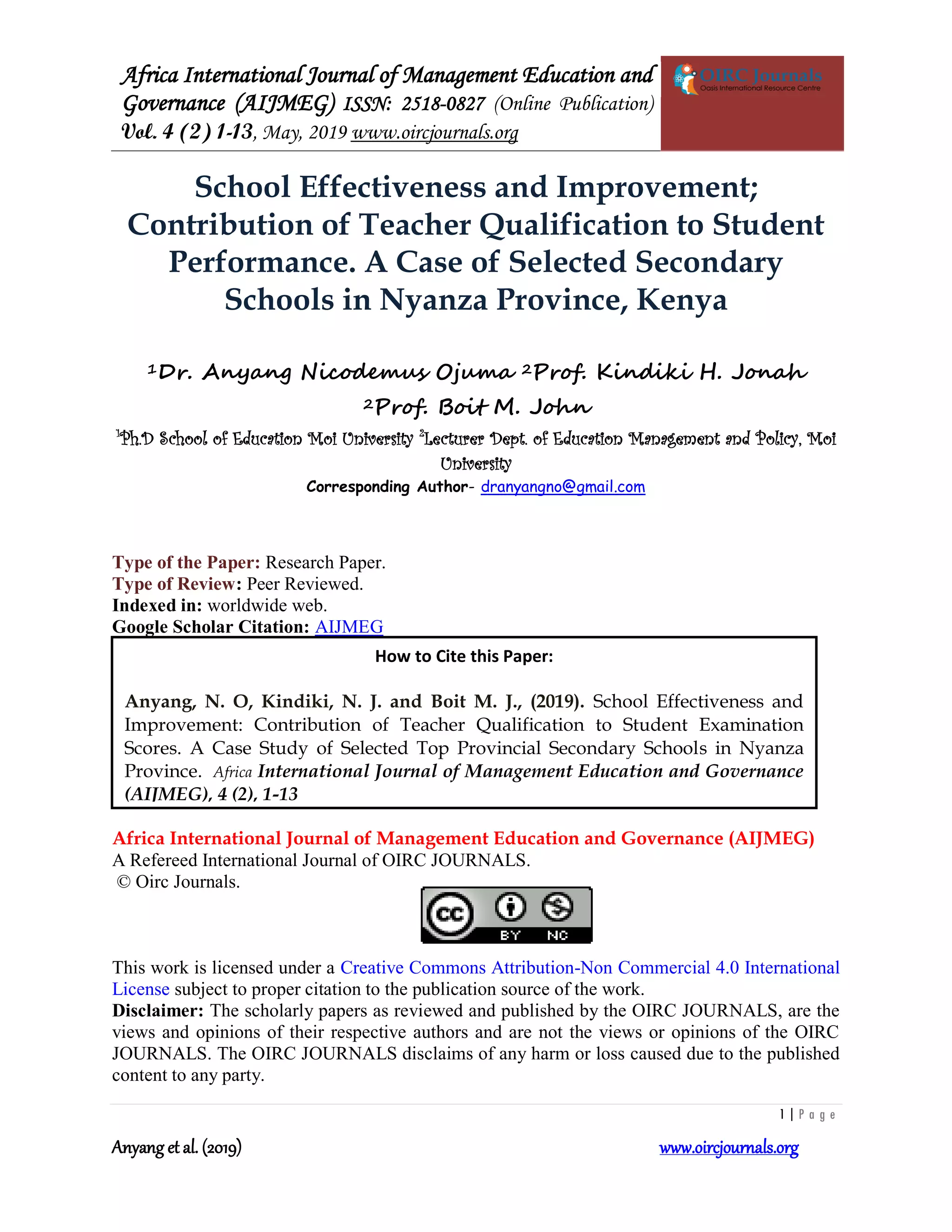 School effectiveness-and-improvement-contribution-of-teacher ...
