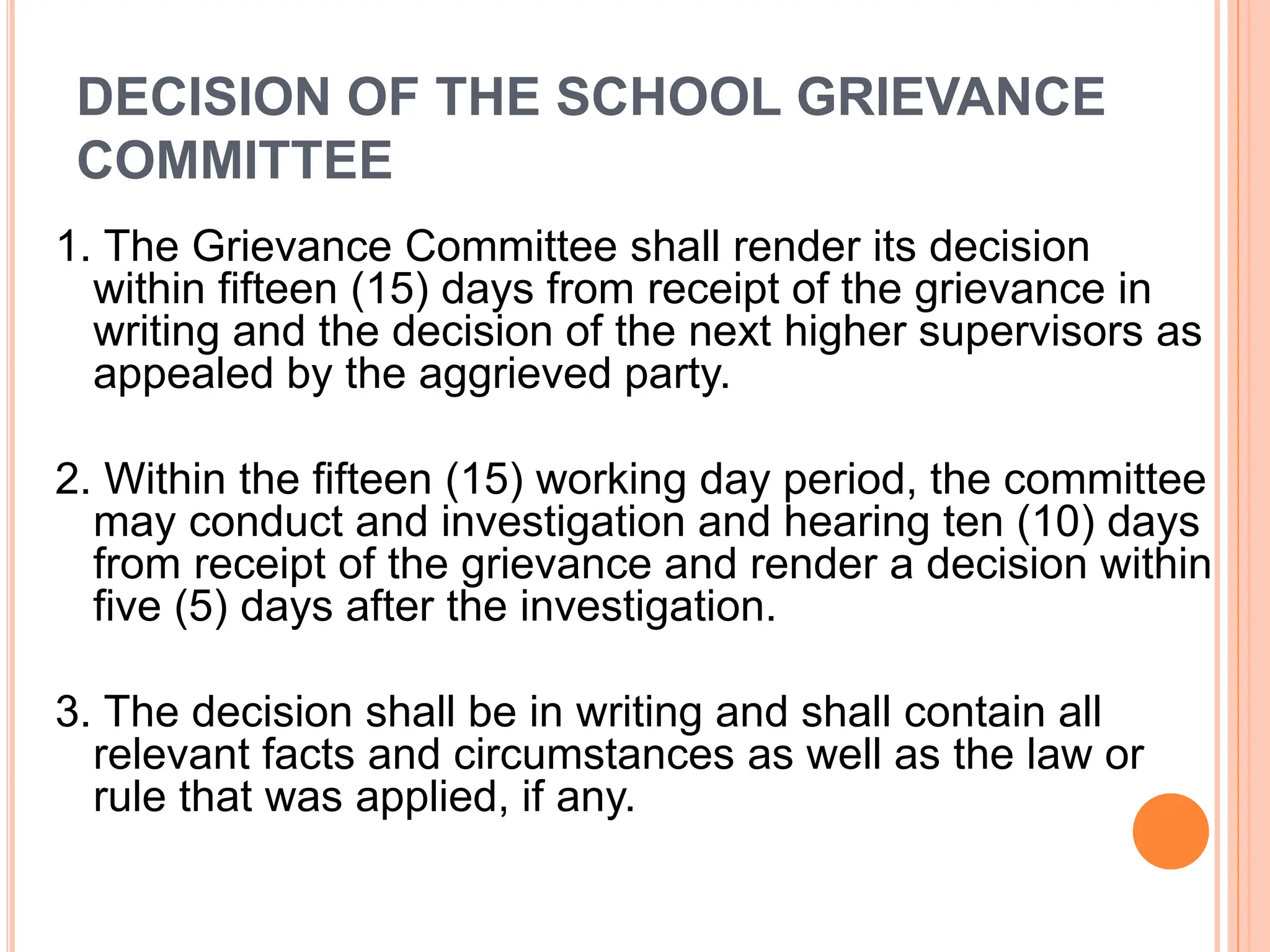 school-grievance-committee presentation for educational purposes only ...