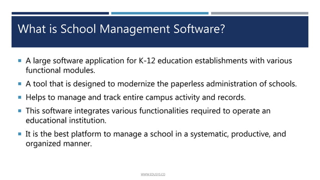 School management-system-software-erp-modules-features | PPT