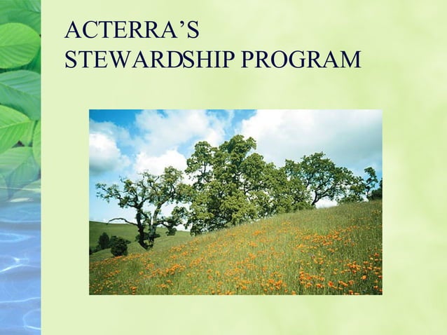 Acterra\'s Habitat Restoration PPT | PPT