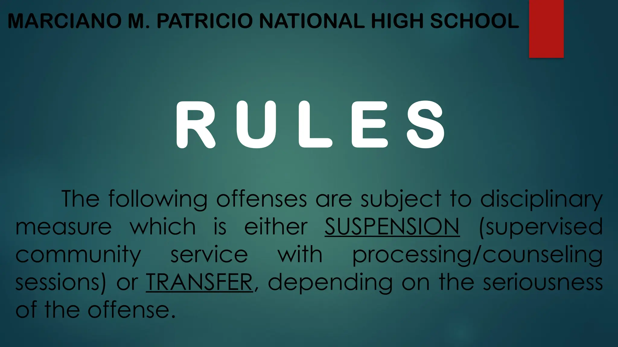 School-Rules-and-Regulations- Powerpoint | PPTX
