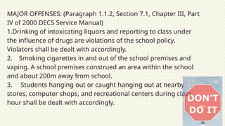 Comprehensive School Rules and Discipline Policy for S.Y. 2026-2027 | PPTX