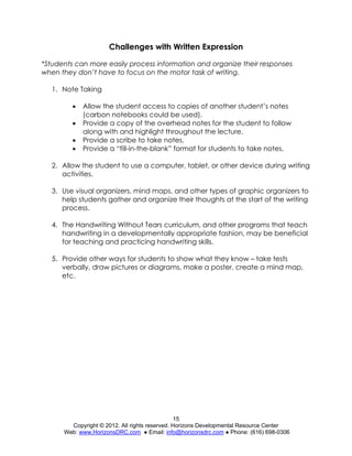 School strategies-handout | PDF