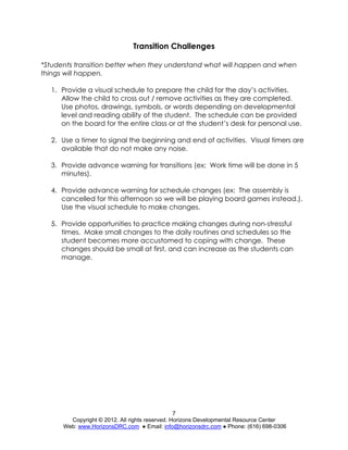 School strategies-handout | PDF