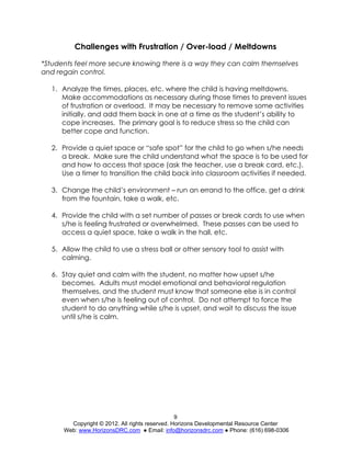 School strategies-handout | PDF