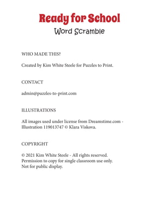 school-supplies-wordddddd-scrambleeeeeee | PDF