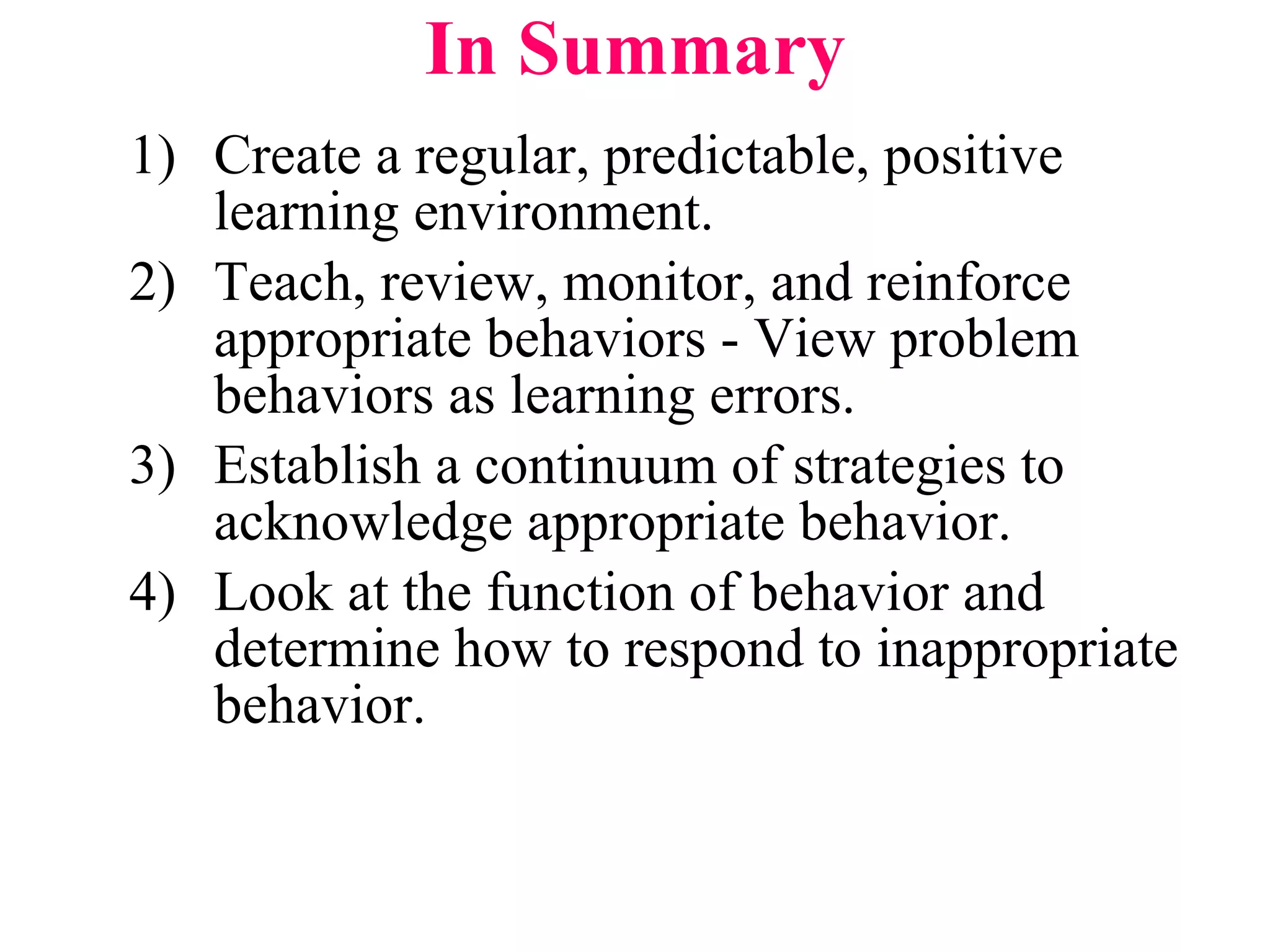 Classroom Part 1: School Wide Positive Behavior Support All Settings MO ...