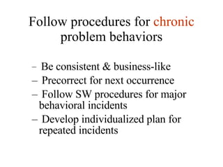Classroom Part 1: School Wide Positive Behavior Support All Settings MO ...