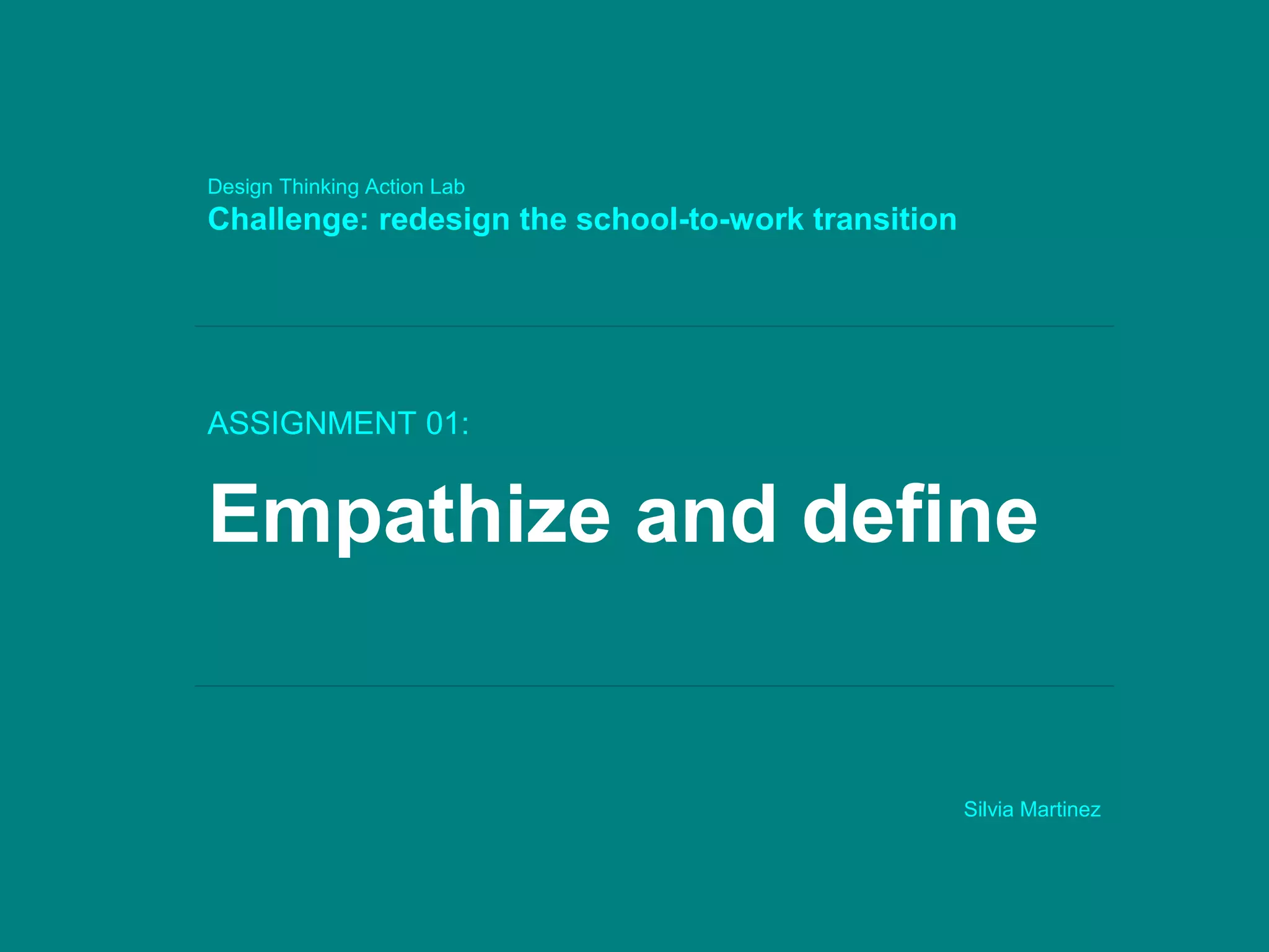 01 Empathize and define | PPT