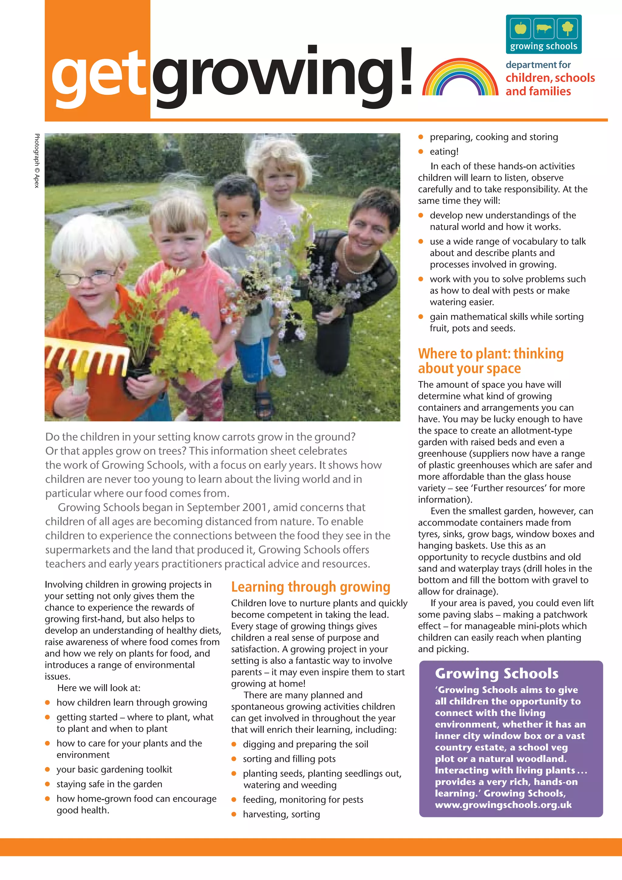 Get Growing - Organic Gardening for Children | PDF