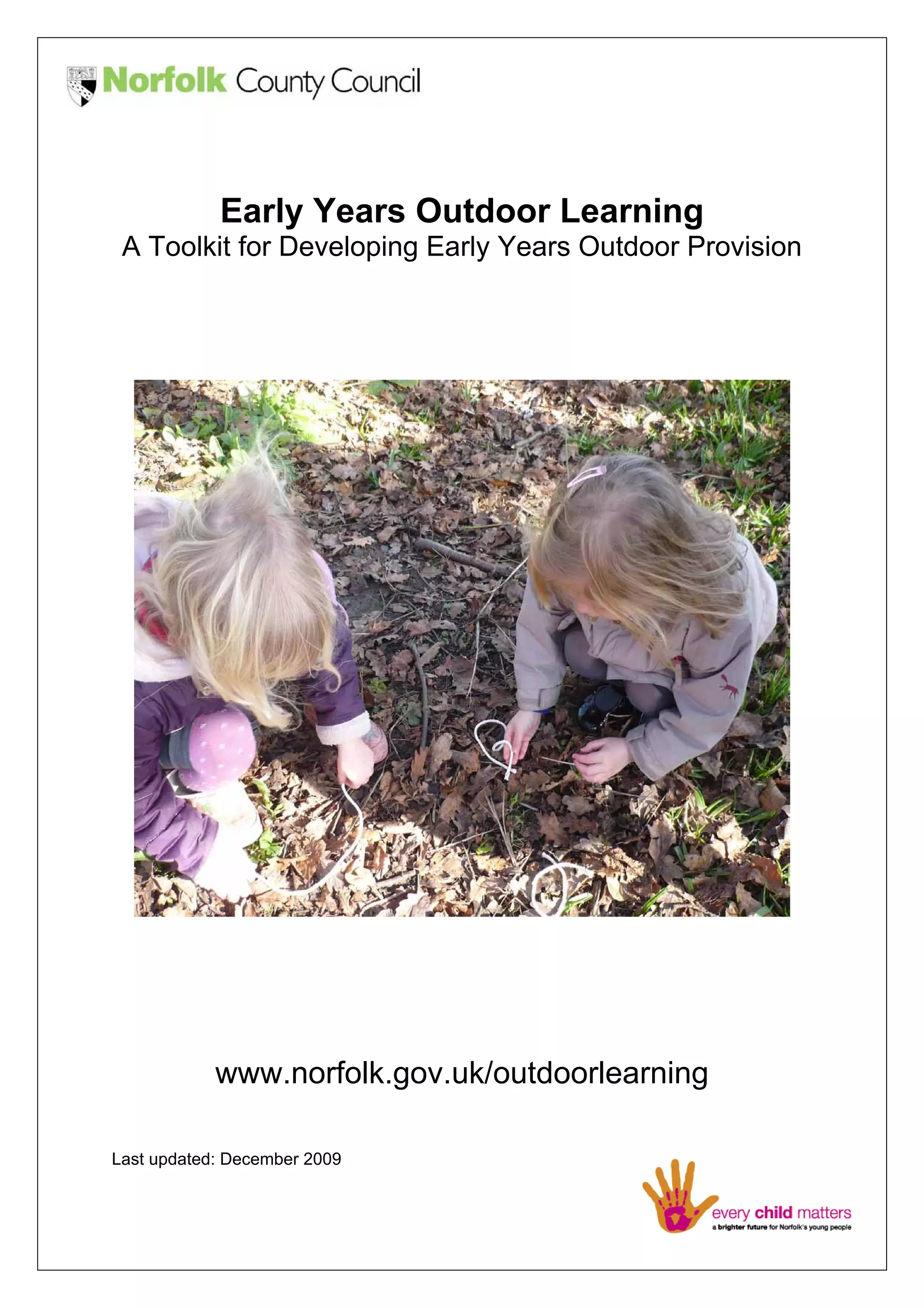 Early Years Outdoor Learning | PDF