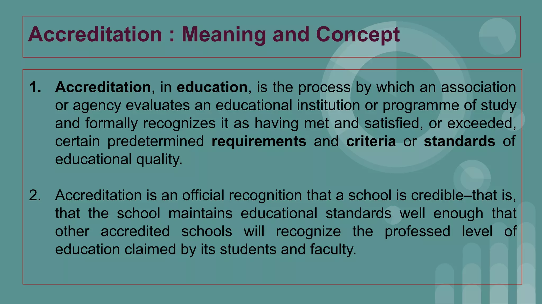 School Accreditation : Meaning, Criteria and Benefits | PDF