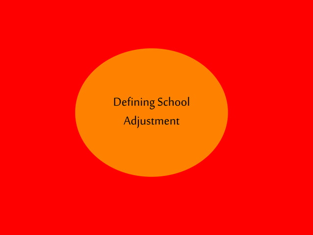 School Adjustment | PPTX