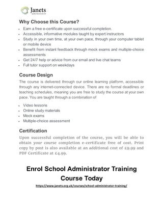 School Administrator Training | DOCX