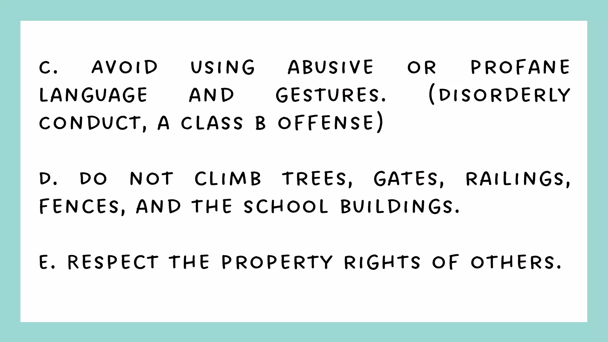 School and Classroom Rules Students Presentation.pptx