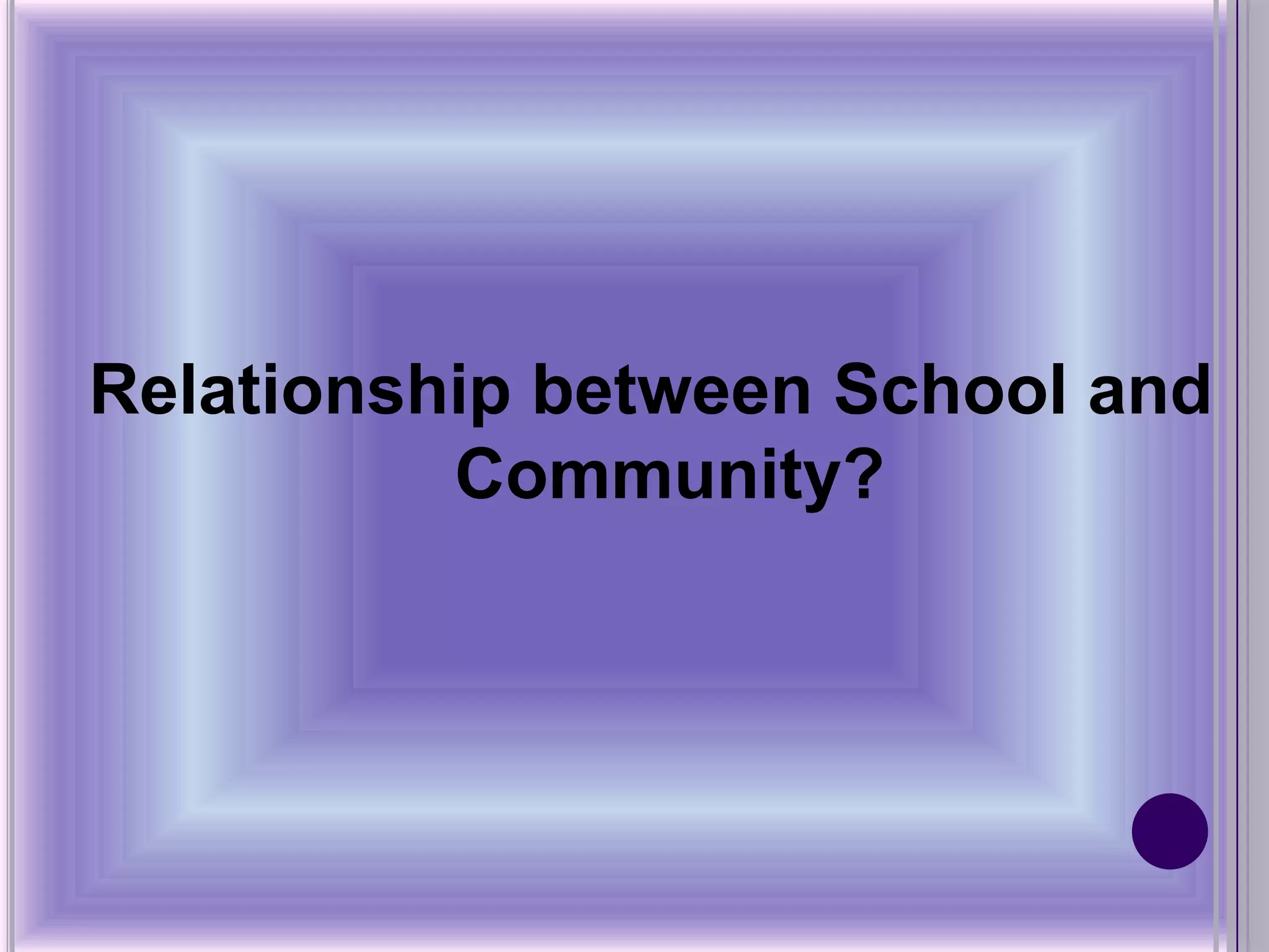 School and community | PPTX