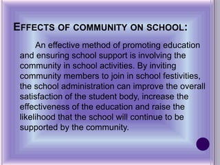 School and community | PPTX