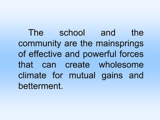 School and Community Relations | PPTX