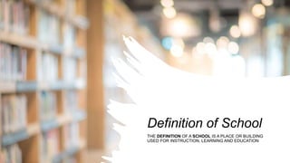 School and its subsystem | PPTX