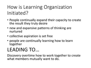 School as a learning organization | PPTX