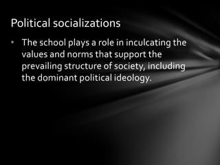 School as a system of socialization | PPT