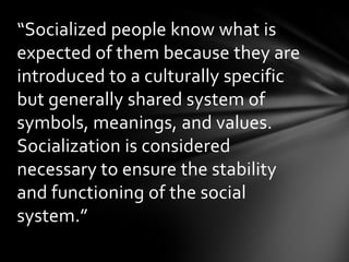 School as a system of socialization | PPT