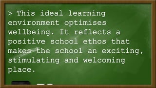 School as learning environment | PPTX