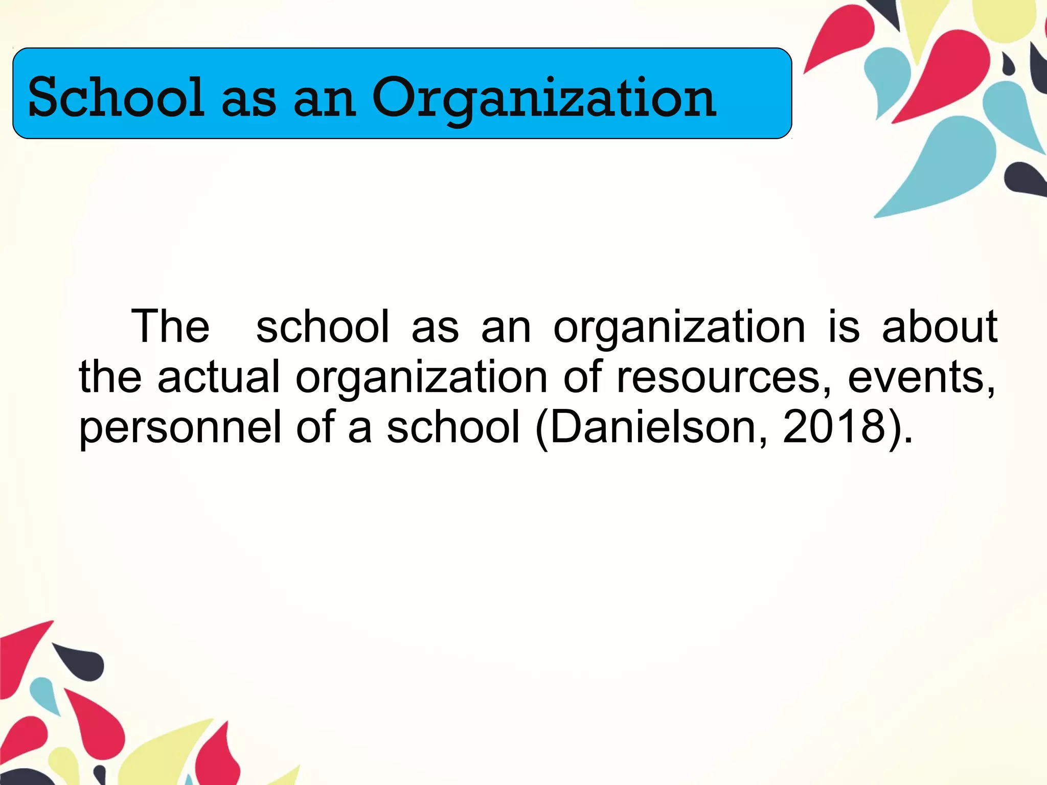 School as organization by Mr. Jefferson Lerona | PPT