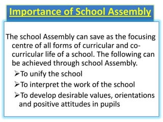 School assembly | PPTX