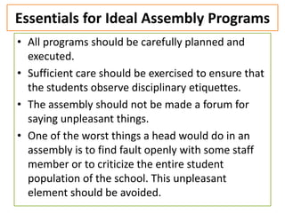 School assembly | PPTX