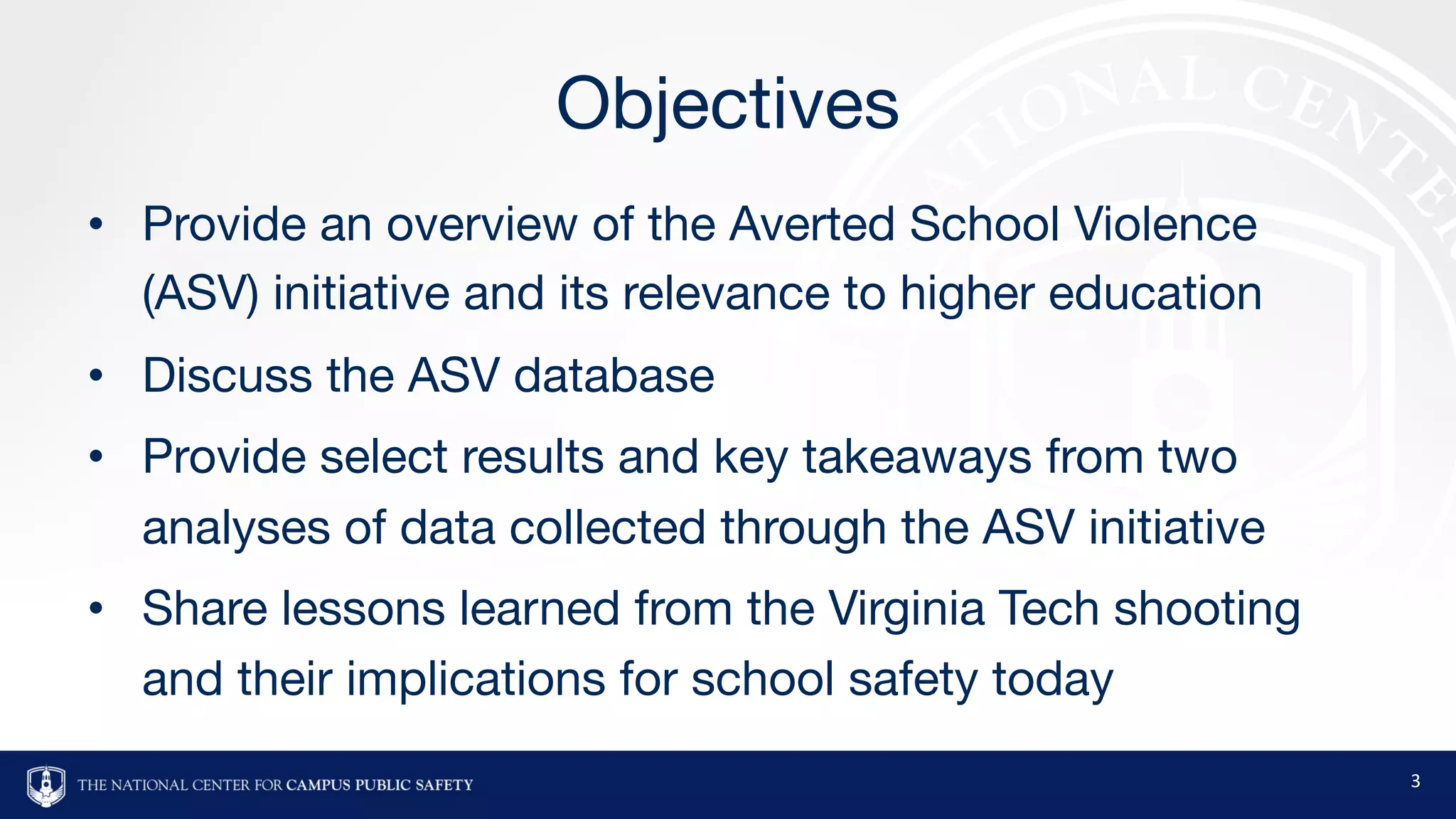 The Importance of Learning from Averted and Completed School Attacks | PPT
