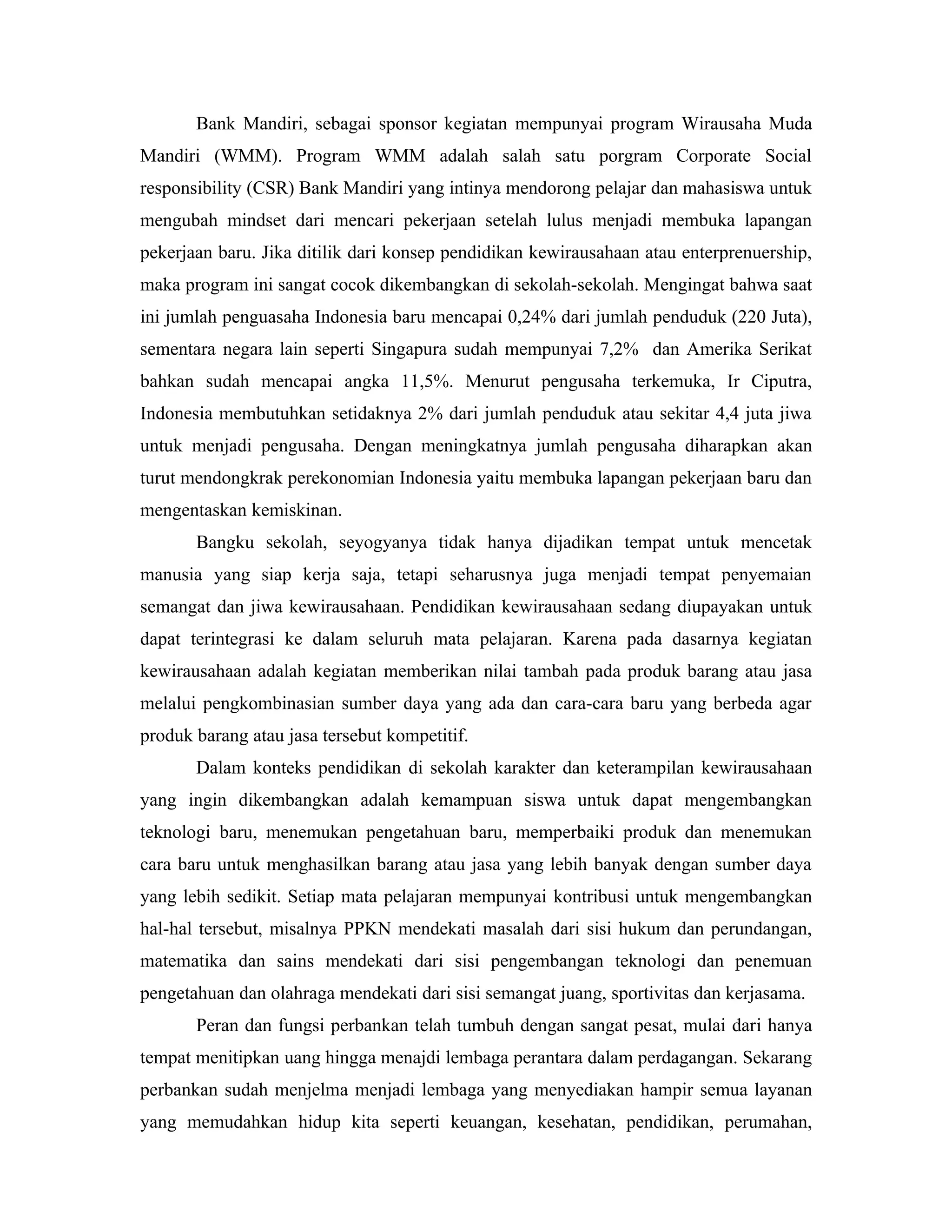 School banking program | DOC