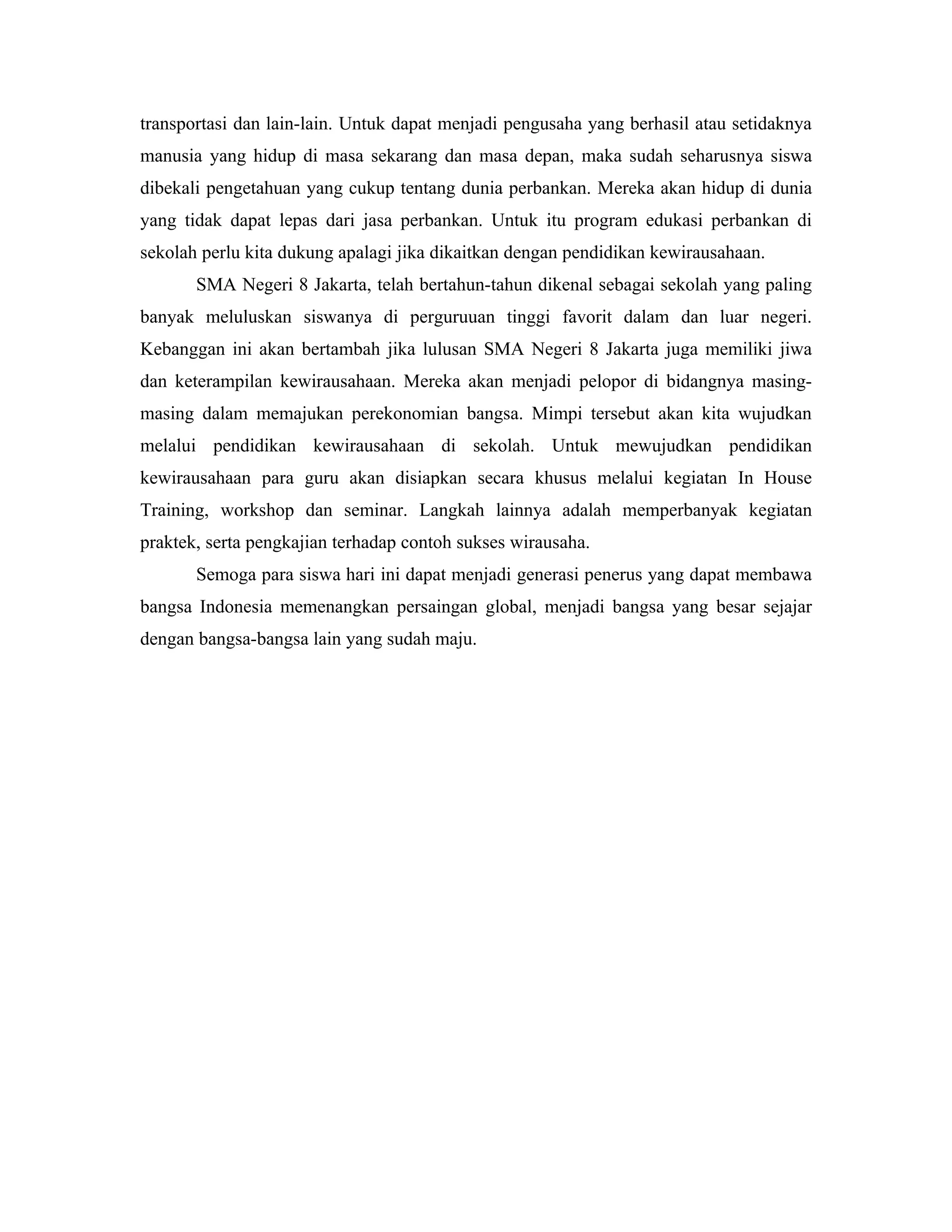 School banking program | DOC