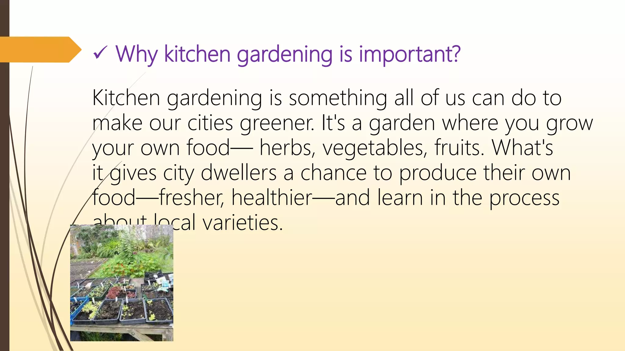 Kitchen Gardening | PPTX