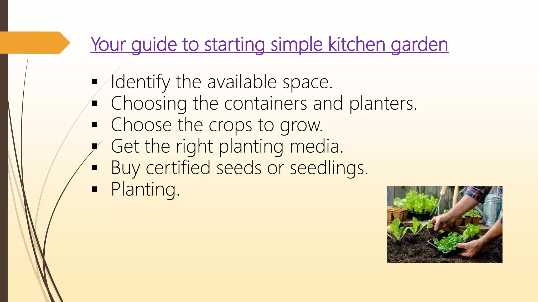 Kitchen Gardening | PPTX