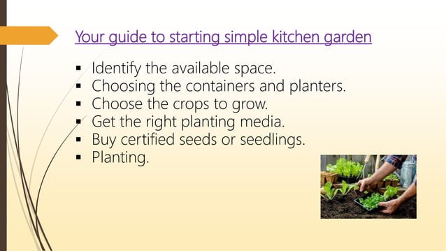 Kitchen Gardening | PPT