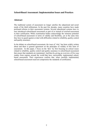 School based assesment | PDF