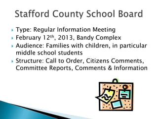 School board meeting | PPT