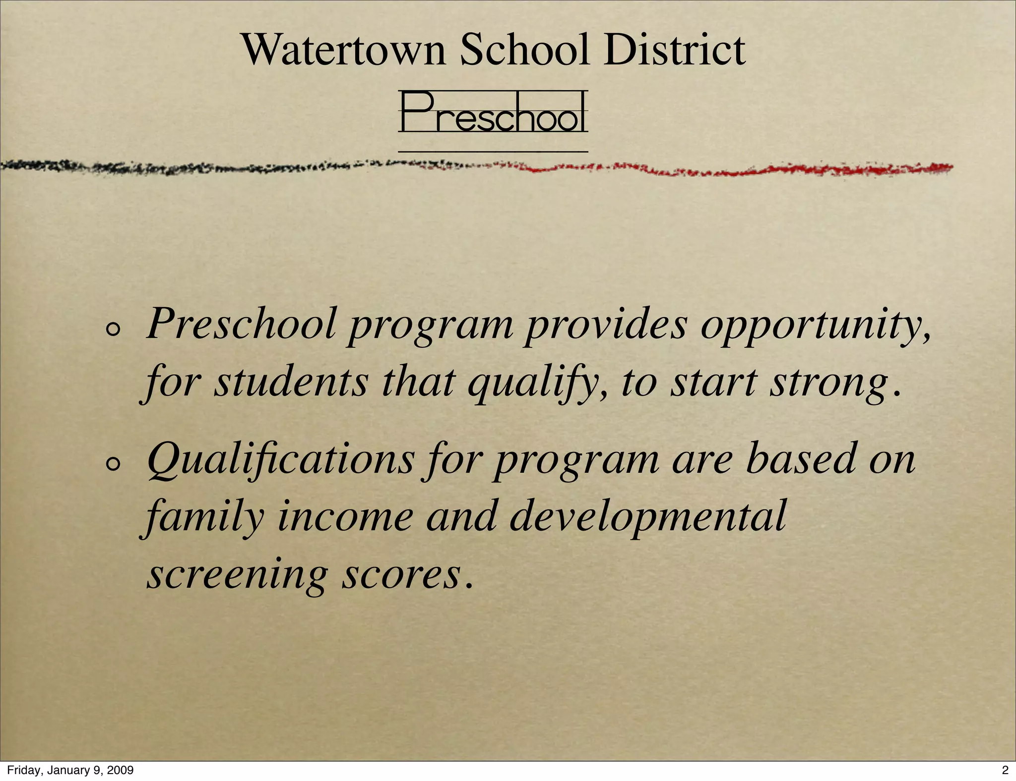 Preschool Schoolboard Presentation | PPT